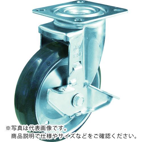 特長：走行性、耐荷重性を備えた標準的な軽・中量荷重用キャスターです。運搬台車やロールボックスパレット、その他一般作業用に数多く使用されている標準寸法のキャスターです。自在旋回部はダブルベアリングを採用しています。用途：運搬台車やロールボック...