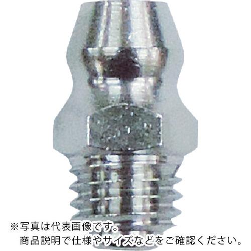 特長：50個入りでお買得です。グリスガンのノズルをグリスニップル先端に押し当てて注油します。注油圧力は、10MPa以下を推奨します。仕様：接続口径:M6×1.0形状:A型品名:グリスニップルA型材質／仕上：黄銅棒表面処理:ニッケルメッキスプ...
