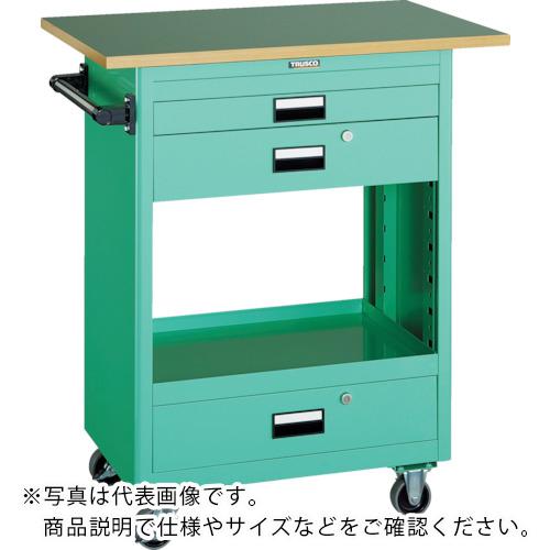 特長：棚板は固定棚のみ標準ですが、オプションで自由棚が追加出来ます。木天板付の為軽作業が出来ます。全ての引出しに鍵が掛ります。仕様：最大積載量(kg/台)：150均等積載量(kg/段)：40色：ホワイト間口(mm)：750奥行(mm)：50...