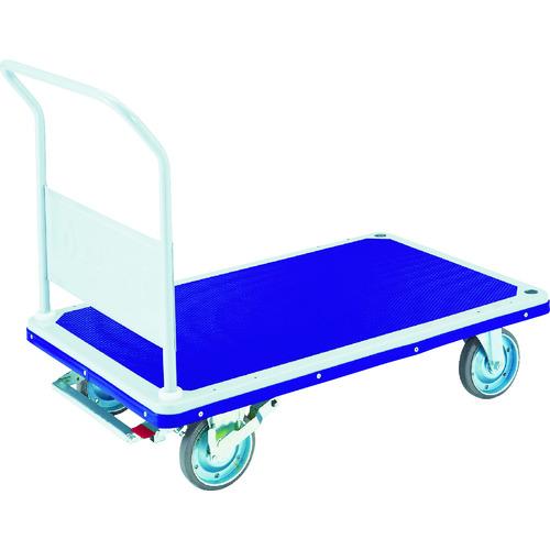 特長：ペダルを踏むことにより台車を動かし始動時の力を軽減します。仕様：均等荷重(kg)：500長さ(mm)：1225幅(mm)：775高さ(mm)：295ハンドル高さ(mm)：1050キャスター径(mm)：200取替キャスター(自在)：SD...