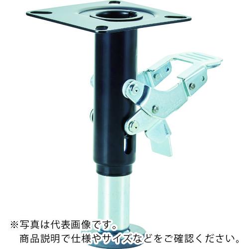 特長：操作性・耐久性に優れ、安全なスチール製フロアロックです。内蔵スプリングの働きにより床面を押し付けてロックします。（ロック時に台車が持ち上がりません。）用途：鋼鉄製運搬車用ロックストッパーとして。仕様：適正取付高さ(mm)：250最低高...