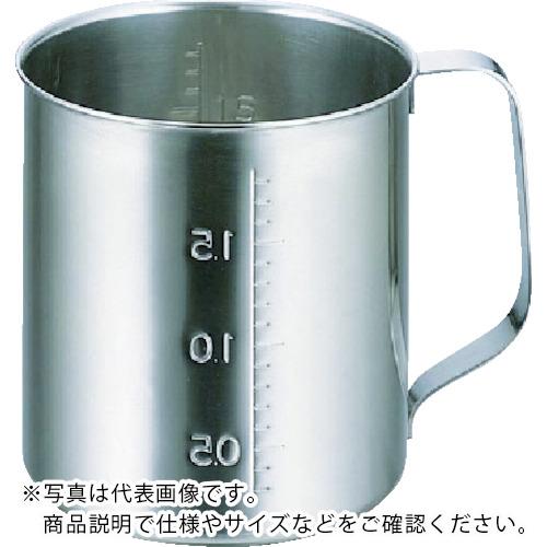 特長：注ぎ口がないので大きい容器に液体をうつす時に便利です。仕様：容量(ml)：1000目盛間隔(ml)：100外径(mm)：117高さ(mm)：108取手付材質／仕上：ステンレス（SUS304）注意：提供不可：chemSHERPA　●代表...