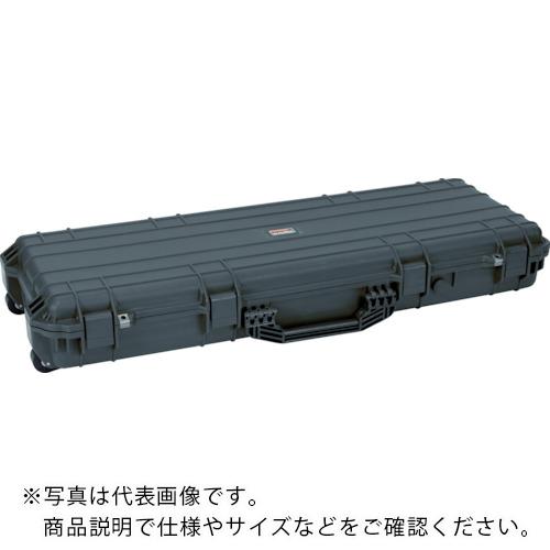 特長：間口が広く長物も入れやすいです。精密機械の保管、移送に最適です。仕様：色：ブラック外形寸法(mm)間口：975外形寸法(mm)奥行：430外形寸法(mm)高さ：168有効内寸(mm)間口：912有効内寸(mm)奥行：370有効内寸(m...