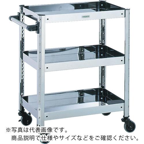 特長：ワゴン本体はサビに強いステンレス製で、キャスターはナイロンウレタン車を採用しています。棚板は表裏使用でき、ピッチ50mmで移動できます。耐久性に優れているので、理化学研究施設、工場、倉庫で長くご使用いただけます。仕様：最大積載量(kg...