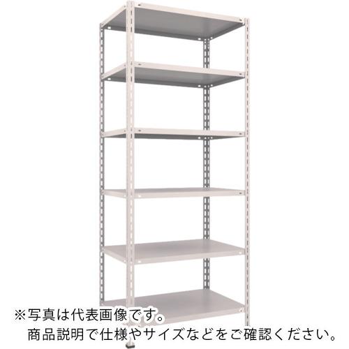 特長：組み立て簡単、今までボルト組みをしていた手間が大きく省けます。中棚は全て棚受けに棚板を置くだけの段替え簡単構造（中棚ボルト不要）です。仕様：間口(mm)：890奥行(mm)：615高さ(mm)：2104有効間口(mm)：803色：ネオ...