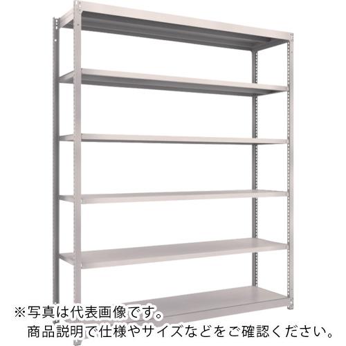 特長：ボルトを1本も使用していないボルトレス構造で、分解・組み立て作業が簡単。組立作業の時間を大幅に短縮できます。棚の段数変更が小刻みな25mmピッチで、自由に調整、変更ができます。高さ、奥行が同じであれば、増結することができます。また、支...