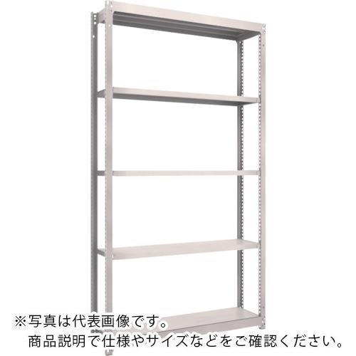特長：ボルトを1本も使用していないボルトレス構造で、分解・組み立て作業が簡単。組立作業の時間を大幅に短縮できます。棚の段数変更が小刻みな25mmピッチで、自由に調整、変更ができます。高さ、奥行が同じであれば、増結することができます。また、支...