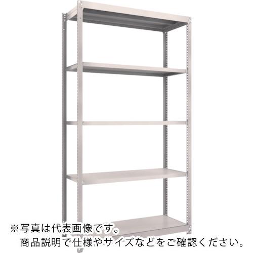 特長：ボルトを1本も使用していないボルトレス構造で、分解・組み立て作業が簡単。組立作業の時間を大幅に短縮できます。棚の段数変更が小刻みな25mmピッチで、自由に調整、変更ができます。高さ、奥行が同じであれば、増結することができます。また、支...