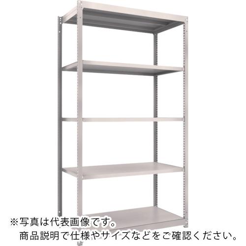 特長：ボルトを1本も使用していないボルトレス構造で、分解・組み立て作業が簡単。組立作業の時間を大幅に短縮できます。棚の段数変更が小刻みな25mmピッチで、自由に調整、変更ができます。高さ、奥行が同じであれば、増結することができます。また、支...