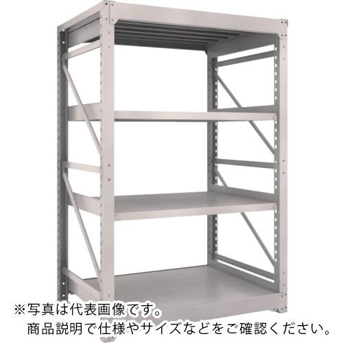 特長：主要構造部分をボルト止めにし、安全性を重視した堅牢な構造です。荷重、横からのねじれにも強いC型形状の支柱を採用しています。横材、斜材がブレース機能の役割を果たし、耐荷重・耐震性に優れています。棚板は50mmピッチで簡単に移動が可能です...