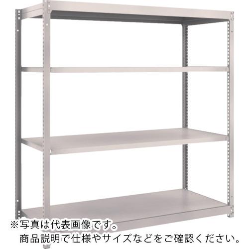 特長：ボルトを1本も使用していないボルトレス構造で、分解・組み立て作業が簡単。組立作業の時間を大幅に短縮できます。棚の段数変更が小刻みな25mmピッチで、自由に調整、変更ができます。高さ、奥行が同じであれば、増結することができます。また、支...