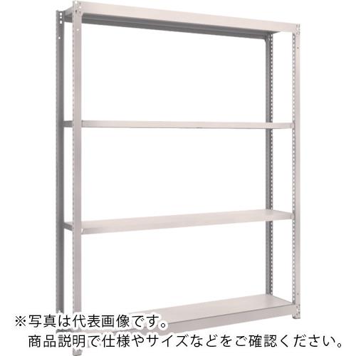 特長：ボルトを1本も使用していないボルトレス構造で、分解・組み立て作業が簡単。組立作業の時間を大幅に短縮できます。棚の段数変更が小刻みな25mmピッチで、自由に調整、変更ができます。高さ、奥行が同じであれば、増結することができます。また、支...