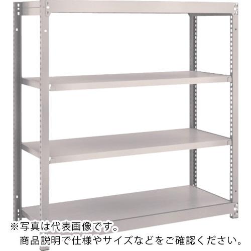 特長：ボルトを1本も使用していないボルトレス構造で、分解・組み立て作業が簡単。組立作業の時間を大幅に短縮できます。棚の段数変更が小刻みな25mmピッチで、自由に調整、変更ができます。高さ、奥行が同じであれば、増結することができます。また、支...