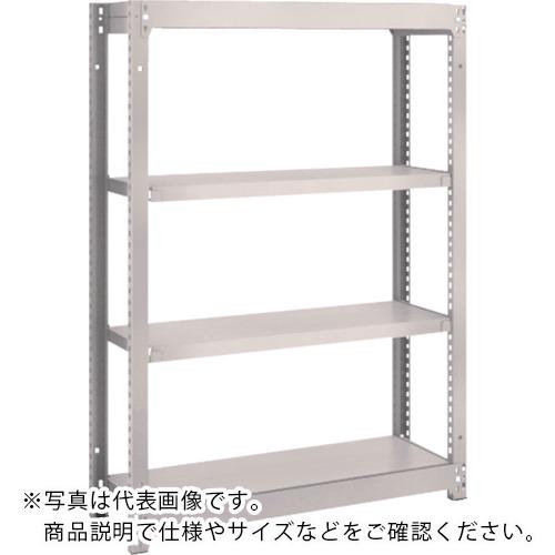 特長：ボルトを1本も使用していないボルトレス構造で、分解・組み立て作業が簡単。組立作業の時間を大幅に短縮できます。棚の段数変更が小刻みな25mmピッチで、自由に調整、変更ができます。高さ、奥行が同じであれば、増結することができます。また、支...