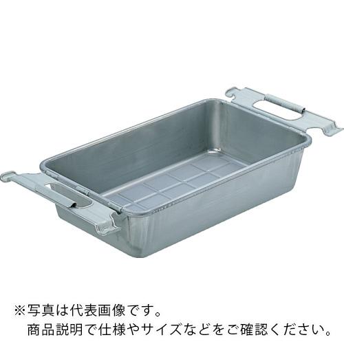 特長：オールスチール製です。継ぎ目のない1枚絞り成型により水、油など液体の洩れる心配がありません。表面亜鉛メッキ処理鋼板使用で防サビ効果に優れています。パーツを入れたときは取手を内側に倒します。積み重ねてもパーツが傷みません。空のときは、取...