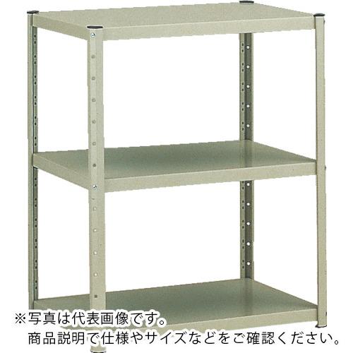 特長：10mm用スパナ1本で組み立てが簡単にできます。（M6六角ボルト）仕様：間口(mm)：883奥行(mm)：408高さ(mm)：740有効間口(mm)：819色：ホワイト棚段数(段)：3均等積載量(kg/段)：50最大積載量(kg/台)...