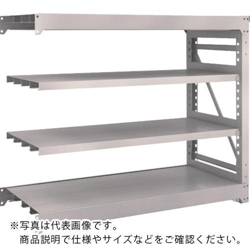 特長：主要構造部分をボルト止めにし、安全性を重視した堅牢な構造です。荷重、横からのねじれにも強いC型形状の支柱を採用しています。横材、斜材がブレース機能の役割を果たし、耐荷重・耐震性に優れています。棚板は50mmピッチで簡単に移動が可能です...
