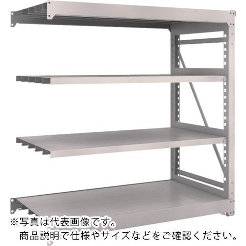 特長：主要構造部分をボルト止めにし、安全性を重視した堅牢な構造です。荷重、横からのねじれにも強いC型形状の支柱を採用しています。横材、斜材がブレース機能の役割を果たし、耐荷重・耐震性に優れています。棚板は50mmピッチで簡単に移動が可能です...