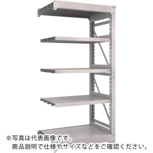 特長：主要構造部分をボルト止めにし、安全性を重視した堅牢な構造です。荷重、横からのねじれにも強いC型形状の支柱を採用しています。横材、斜材がブレース機能の役割を果たし、耐荷重・耐震性に優れています。棚板は50mmピッチで簡単に移動が可能です...
