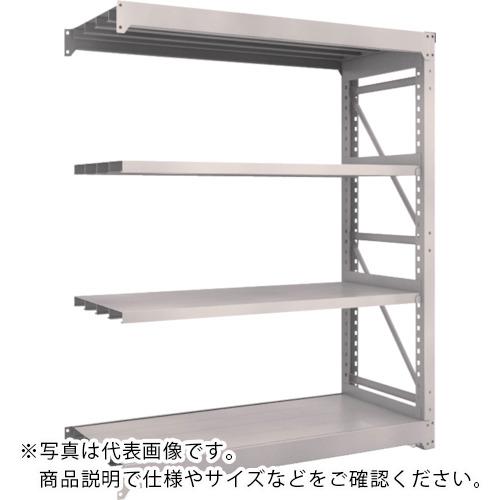 特長：主要構造部分をボルト止めにし、安全性を重視した堅牢な構造です。荷重、横からのねじれにも強いC型形状の支柱を採用しています。横材、斜材がブレース機能の役割を果たし、耐荷重・耐震性に優れています。棚板は50mmピッチで簡単に移動が可能です...