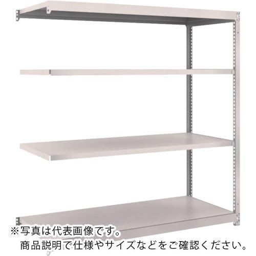 特長：ボルトを1本も使用していないボルトレス構造で、分解・組み立て作業が簡単。組立作業の時間を大幅に短縮できます。棚の段数変更が小刻みな25mmピッチで、自由に調整、変更ができます。高さ、奥行が同じであれば、増結することができます。また、支...