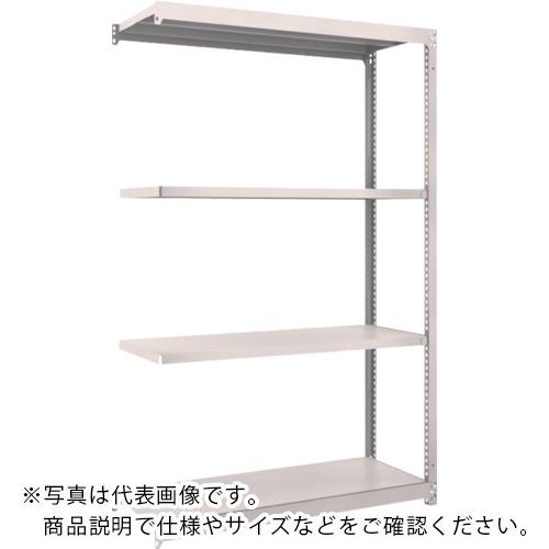 特長：ボルトを1本も使用していないボルトレス構造で、分解・組み立て作業が簡単。組立作業の時間を大幅に短縮できます。棚の段数変更が小刻みな25mmピッチで、自由に調整、変更ができます。高さ、奥行が同じであれば、増結することができます。また、支...