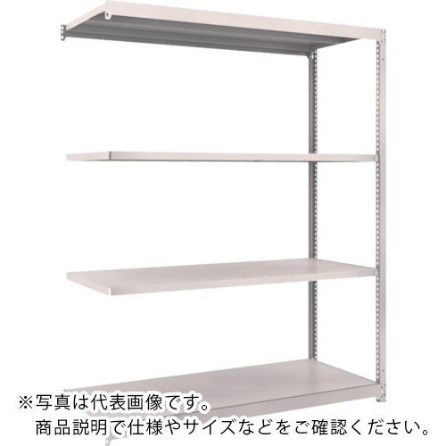 特長：ボルトを1本も使用していないボルトレス構造で、分解・組み立て作業が簡単。組立作業の時間を大幅に短縮できます。棚の段数変更が小刻みな25mmピッチで、自由に調整、変更ができます。高さ、奥行が同じであれば、増結することができます。また、支...