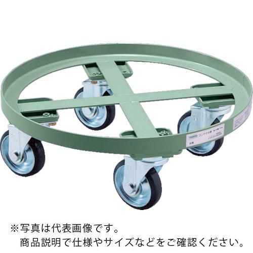 特長：溶接構造になっているので堅牢です。耐油性、耐摩耗性に優れたウレタンキャスターを使用しています。ずれ防止の全周ガイド付ですが、十字型タイプのため質量が軽く操作性に優れています。仕様：均等荷重(kg)：300積載面(mm)：610床面高さ...