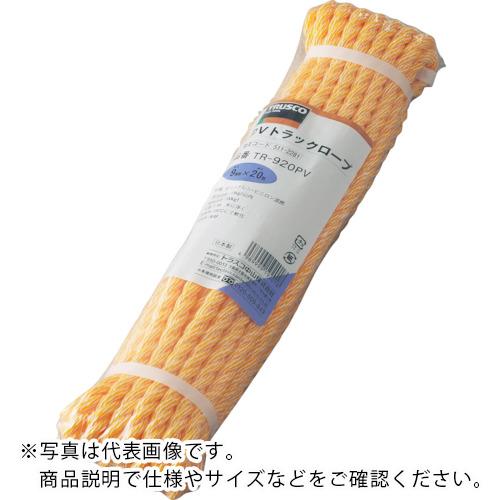 特長：両端アイスプライス加工（アイ加工）を施しています。強く、軽く、作業性の良いトラックロープです。用途：トラックの荷締め。覆いの固定用。結束。仕様：色：黄線径(mm)：9長さ(m)：30包装形態：シュリンクパック引張強度(kN)：6.86...