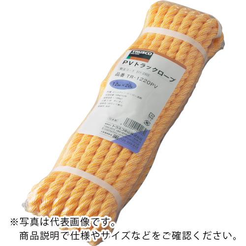 特長：両端アイスプライス加工（アイ加工）を施しています。強く、軽く、作業性の良いトラックロープです。用途：トラックの荷締め。覆いの固定用。結束。仕様：色：黄線径(mm)：12長さ(m)：30包装形態：シュリンクパック引張強度(kN)：10....