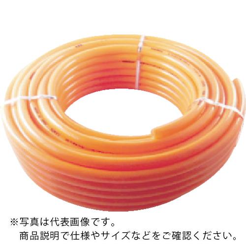 特長：ウレタンブレードホースの廉価版です。耐油性・耐圧性に優れています。柔軟性に優れているため、巻き癖がつきにくくなっています。仕様：色：オレンジ外径(mm)：16内径(mm)：11全長(m)：30肉厚(mm)：2.5使用流体：空気流体温度...