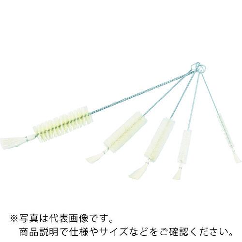 特長：線材の脱毛がなく耐久性に優れています。用途：医療用注射器や小型の試験管などの洗浄に。仕様：色：白毛幅(mm)：50毛丈(mm)：7端毛長さ(mm)：25全長(mm)：160材質／仕上：毛:山羊毛柄:スチール　●代表画像について 商品に...