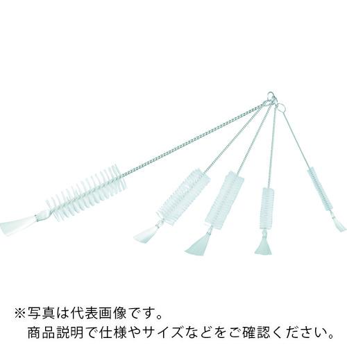 特長：線材の脱毛がなく耐久性に優れています。毛材がナイロンなので耐薬、特に耐アルカリに優れます。芯材は防錆効果のあるステンレス製です。用途：医療用注射器や小型の試験管などの洗浄に。仕様：色：白毛幅(mm)：50毛丈(mm)：7端毛長さ(mm...