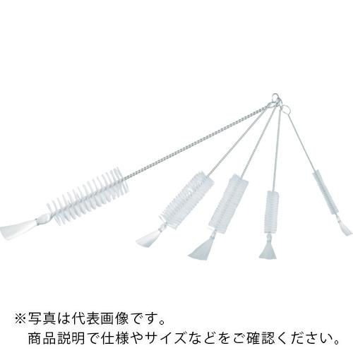 特長：線材の脱毛がなく耐久性に優れています。毛材がナイロンなので耐薬、特に耐アルカリに優れます。芯材は防錆効果のあるステンレス製です。用途：医療用注射器や小型の試験管などの洗浄に。仕様：色：白毛幅(mm)：50毛丈(mm)：12端毛長さ(m...