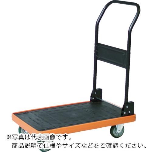 特長：荷台の全周に緩衝ゴムを巻き、ぶつけても傷を付けにくくしてあります。緩衝ゴムがテーブル面より約5mm高いためコボレ止めにもなっています。用途：荷物の運搬。仕様：均等荷重(kg)：300色：ブラック長さ(mm)：906幅(mm)：616高...