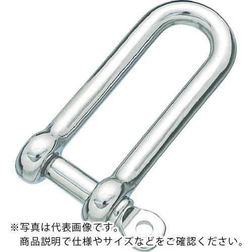 特長：L寸法が従来のシャックルの2倍の長さなので、用途が広がります。用途：チェーン・ワイヤ・ロープ等の連結や、端末の金具のジョイントに使用。仕様：使用荷重(kN)：4.12ねじ径：W1/2B(mm)：24D(mm)：12L(mm)：96d(...