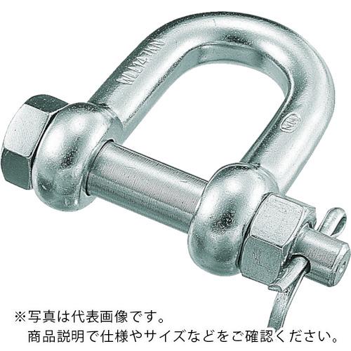 特長：ワリピンが付いているので、ナットが外れにくくなっています。用途：チェーン・ワイヤ・ロープ等の連結や、端末金具のジョイントに。特に、振動が多いなどで通常のシャックルではピンが緩む可能性のある場所に。仕様：使用荷重(kN)：14.70ねじ...