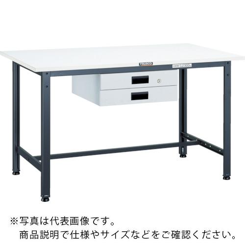 特長：仕分けに便利な2段引出し付です。引出しは使い勝手に応じて使いやすい位置に取り付けできます。主要部が溶接構造のため耐久性に優れています。ポリ化粧天板を使用し、表面は滑らかで、ソフトな光沢があり清潔感を保持し、耐水性・防汚性にも優れていま...