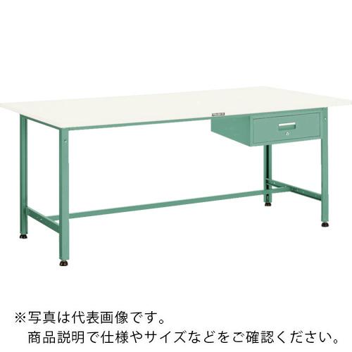 特長：深めの引出しが付いており、ゆとりのある収納・管理ができます。引出しは使い勝手に応じて使いやすい位置に取り付けできます。仕様：天板材質：スチール間口(mm)：900奥行(mm)：600高さ(mm)：740脚部カラー：ダークグレー(DG)...