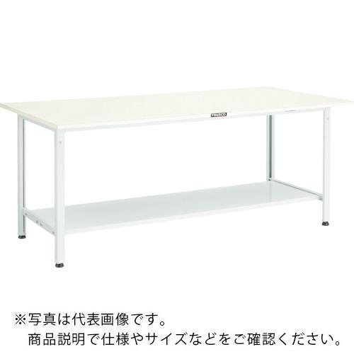 特長：分割できる下棚2枚付（AEWLT型）で広い保管スペースを確保できます。主要部が溶接構造のため、耐久性に優れています。仕様：天板材質：スチール間口(mm)：1800奥行(mm)：750高さ(mm)：740脚部カラー：ダークグレー(DG)...