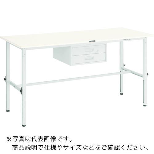 特長：650〜950mmの間で50mmピッチの高さ調節が可能です。引出しは使い勝手に応じて任意の場所に取り付け可能です。高さ調節が650〜950mm（調整ピッチ50mm）までできますので、作業内容に合わせて座り作業・立ち作業のいずれにもご利...
