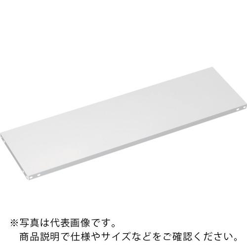特長：特殊断面形状により、軽量かつ強靭な棚板です。棚1段分(棚板1枚と中棚受金具4個)のセットです。仕様：間口(mm)：1200奥行(mm)：300色：ホワイト均等積載量100kg/段材質／仕上：スチール（抗菌粉体塗装）セット内容／付属品：...
