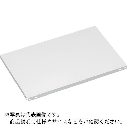特長：特殊断面形状により、軽量かつ強靭な棚板です。棚1段分(棚板1枚と中棚受金具4個)のセットです。仕様：間口(mm)：1500奥行(mm)：300色：ホワイト均等積載量100kg/段材質／仕上：スチール（抗菌粉体塗装）セット内容／付属品：...