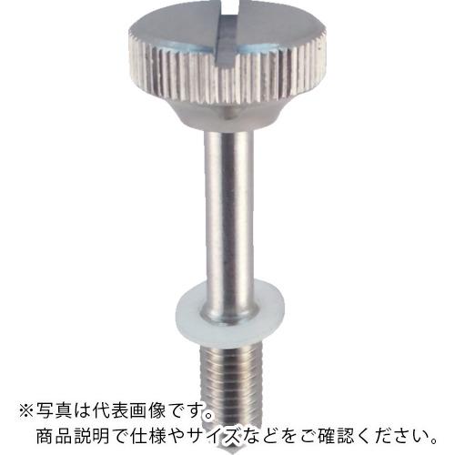 特長：ローレット加工によりすべりにくくスピーディに締め付けができます。すり割り付でコイン締めなども可能です。用途：配分電盤、分電盤、制御機器など。仕様：外径(mm)：14ノブ高さ(mm)：8ねじ寸法：M4×0.70ねじ長さ(mm)：8全長(...