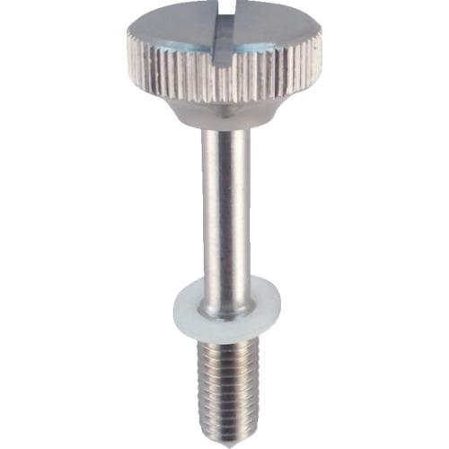 特長：ローレット加工によりすべりにくくスピーディに締め付けが出来ます。すり割り付でコイン締めなども可能です。用途：配分電盤、分電盤、制御機器など。仕様：外径(mm)：22ノブ高さ(mm)：11ねじ寸法：M8×1.25ねじ長さ(mm)：20全...