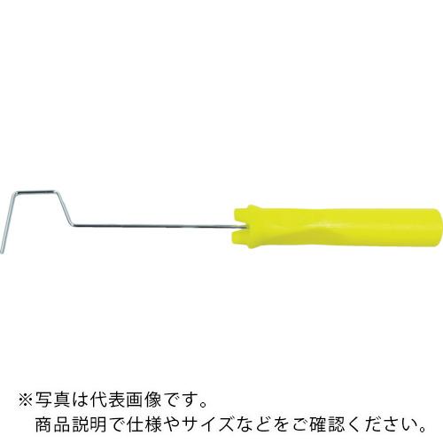 特長：軽量で取り回しの良いハンドルです。塗る箇所により、シャフトを折り曲げて使用可能です。用途：ミニマムローラー専用ハンドル。仕様：適合ローラー(インチ)：3、4、5幅(mm)：80径(mm)：3全長(mm)：315適合つぎ柄：TE-120...