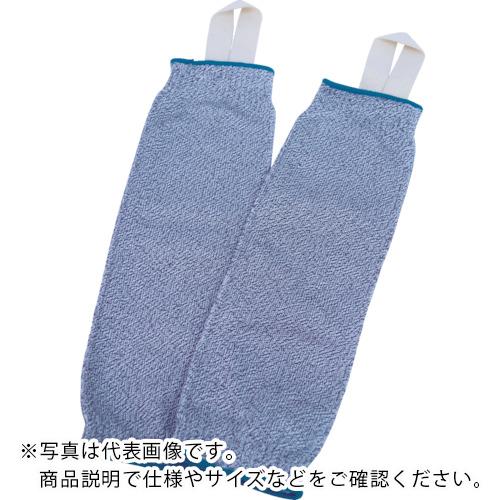 特長：優れた耐切創性、低発塵性を持つ高強力ポリエチレンを使用し、安全性に優れています。アラミド繊維のような紫外線による商品の変色などがありません。親指と人差し指の股にヒモを引っかけ装着することで、作業中に腕カバーがズレ上がってくることを防止...