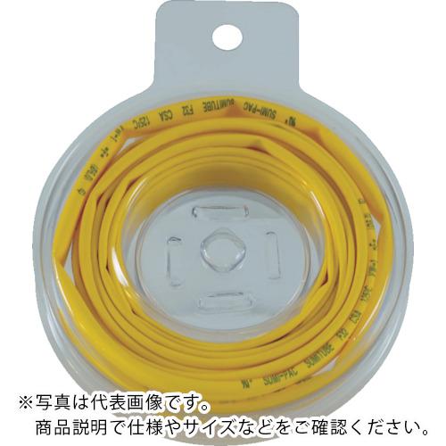 特長：1袋2m入りの使いきりサイズです。用途：電線接続部、パーツ類の絶縁、保護はもとよりパイプの防食など多くの用途に応用が可能です。仕様：色：黄収縮後肉厚(mm)：0.44収縮前内径(mm)：3.5±0.3収縮後内径(mm)：1.5長さ(m...