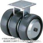 特長：プレートと本体の取付部は、キングピンを使わない特殊な構造です。旋回軸のがたつきが少なくスムーズに移動します。三輪仕様のため、双輪仕様よりさらに旋回性が優れています。用途：重量用搬送装置仕様：許容荷重(daN)：443.9許容荷重(kg...