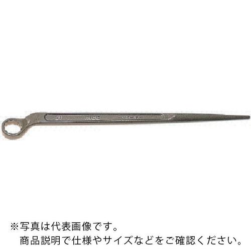 特長：ハンドル先端を細くした、鉄骨の穴あわせに便利なシノ付です。用途：六角ボルト・ナット等の締付けに。仕様：対辺寸法(mm)：26呼び寸法：26